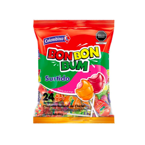 BON BON BUM SURTIDO X24UND X456GR - Candyland Perú