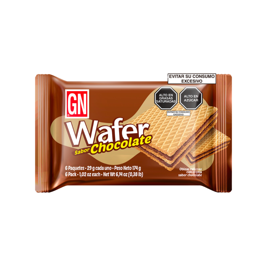 WAFER GN CHOCOLATE X6UND X174GR - Candyland Perú