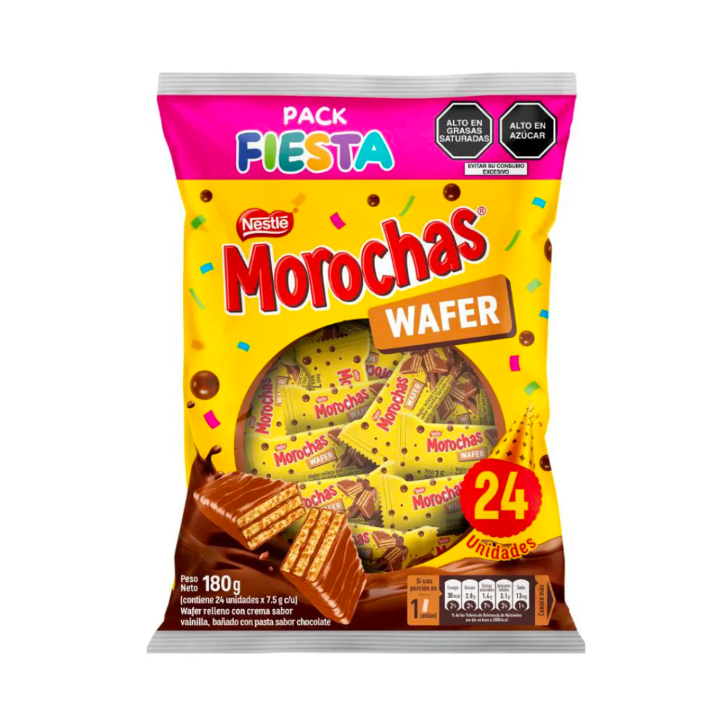 MOROCHAS WAFER FIESTA X24UND X180GR - Candyland Perú